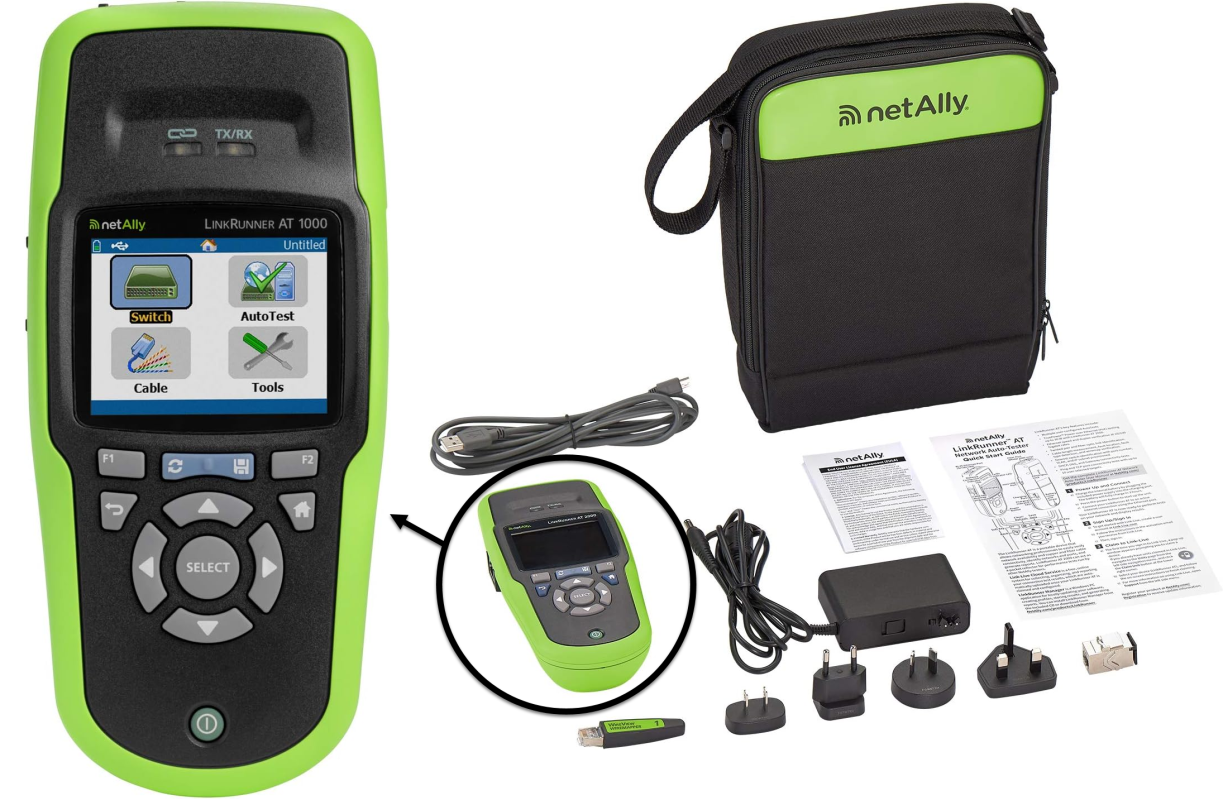 NetAlly LRAT-2000 LinkRunner AT Copper and Fiber Ethernet Network ...