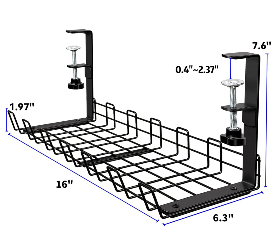 Under Desk Cable Management Tray - AMNYA Technology - amnyatech.com